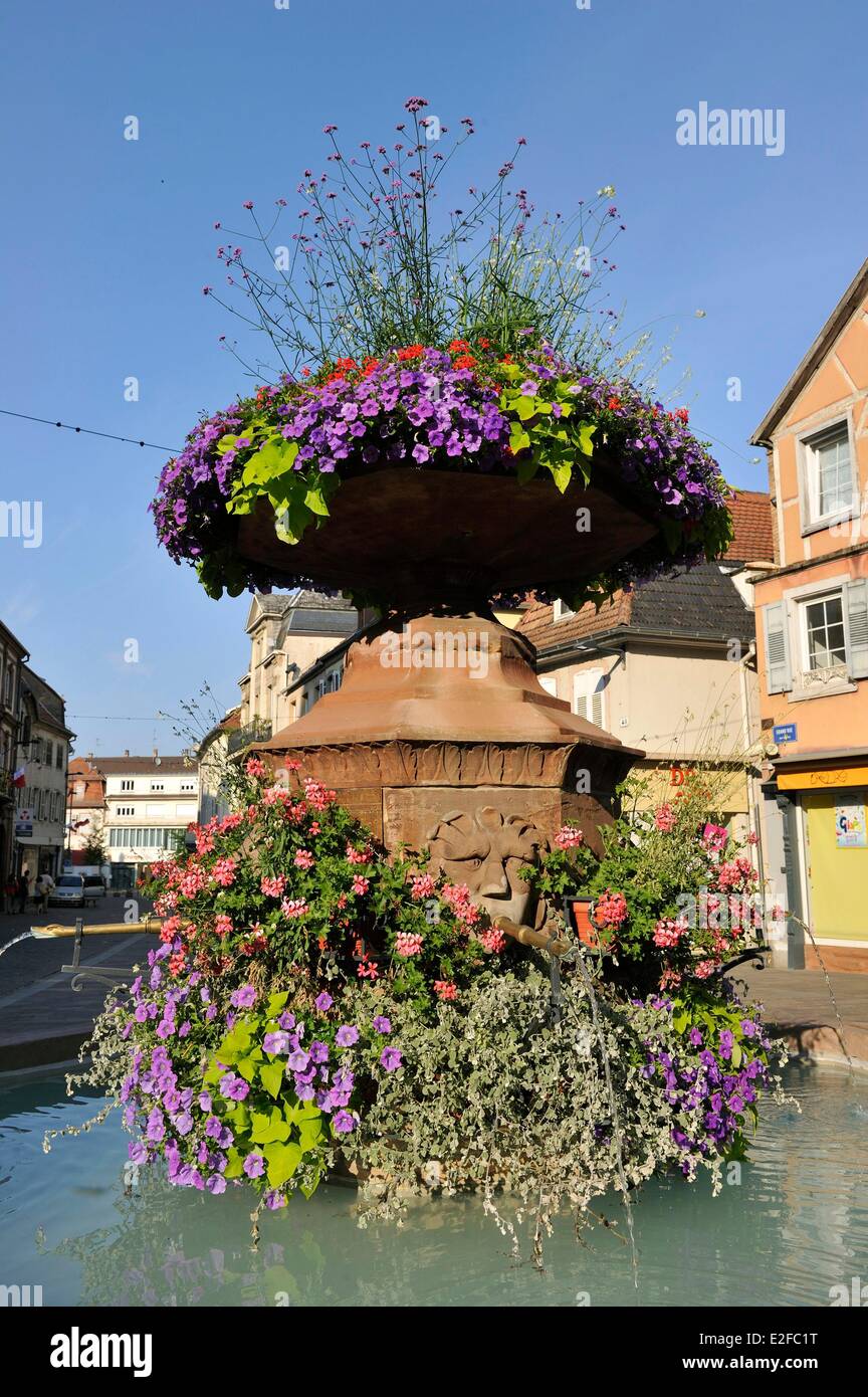 Frankreich, Bas-Rhin, Haguenau, Grand' Rue Stockfotografie - Alamy
