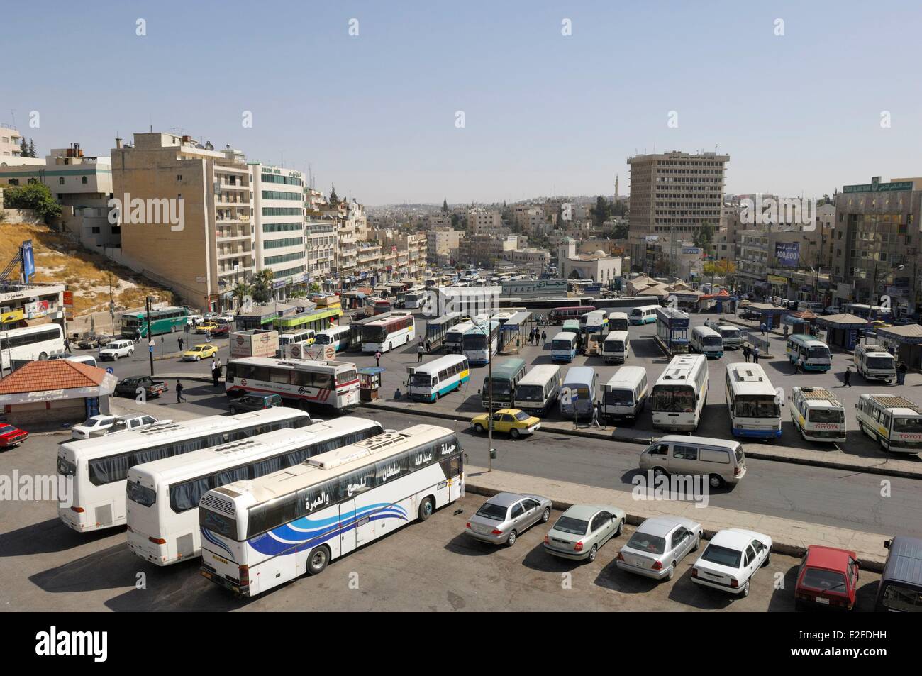 King Hussein Street, Busbahnhof, Amman, Jordanien, Amman Governorate ...