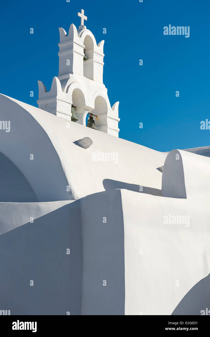 Griechenland Kykladen Inseln Anafi Insel Chora ist das einzige Dorf der ...