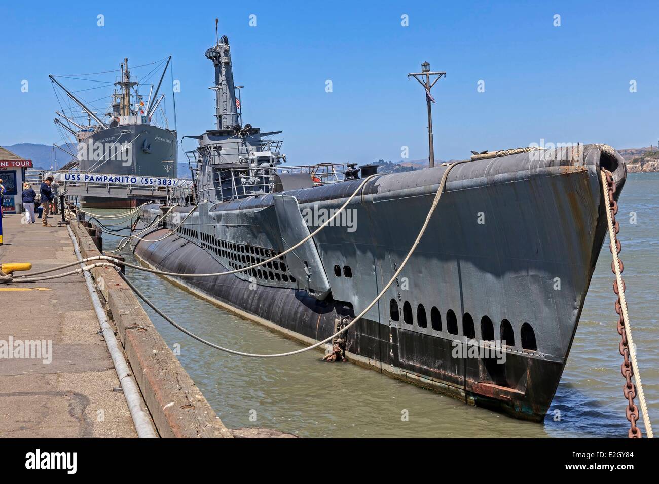 Pampanito submarine fishermans wharf -Fotos und -Bildmaterial in hoher ...