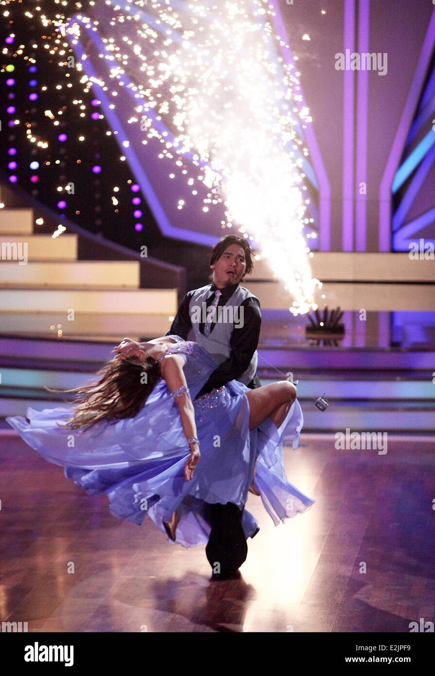 Simone Ballack, Erich Klann im deutschen Fernsehen RTL show "Let ´s ...