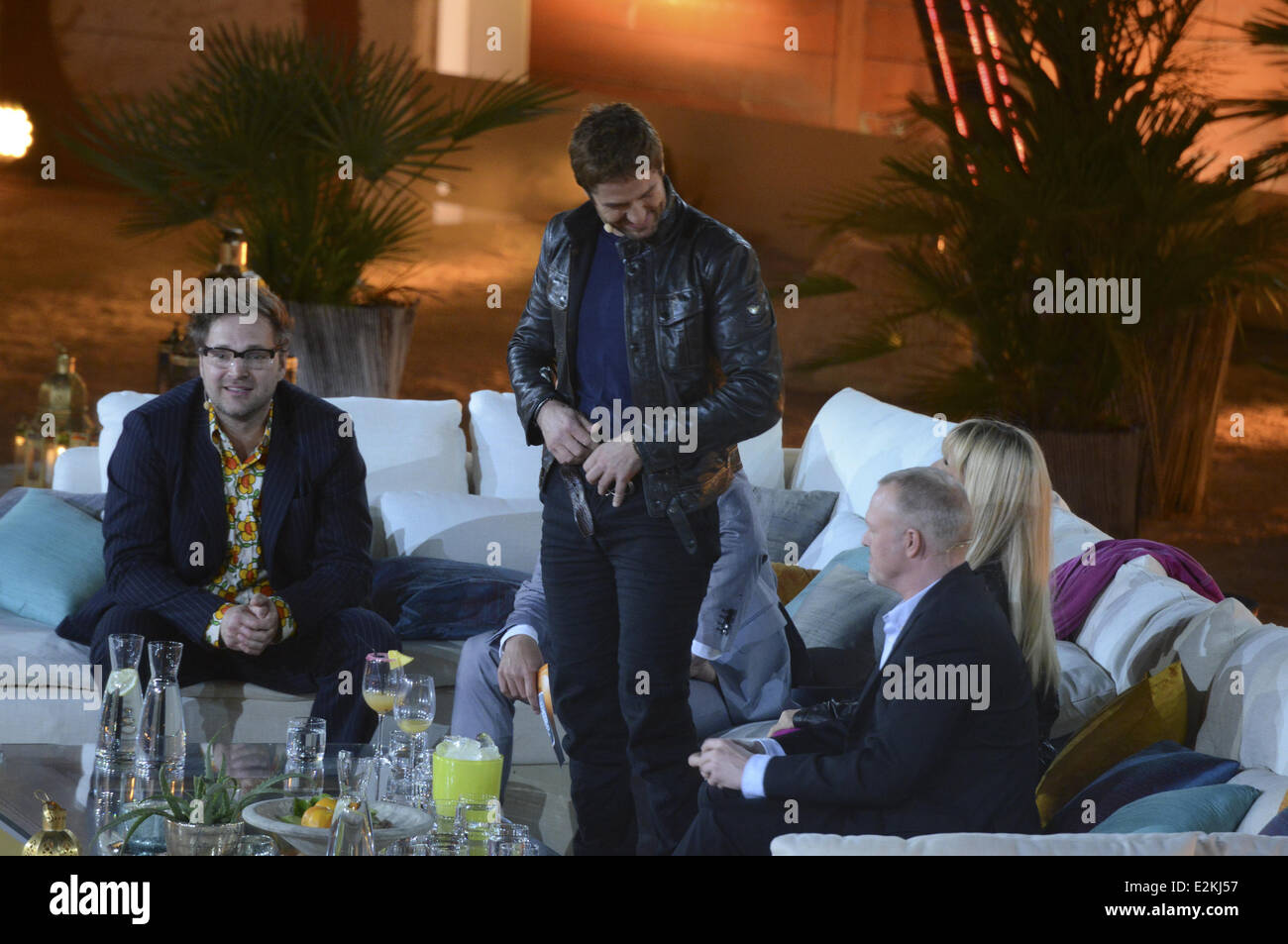 Paul Panzer, Markus Lanz, Gerard Butler, Michelle Hunziker und Stefan ...