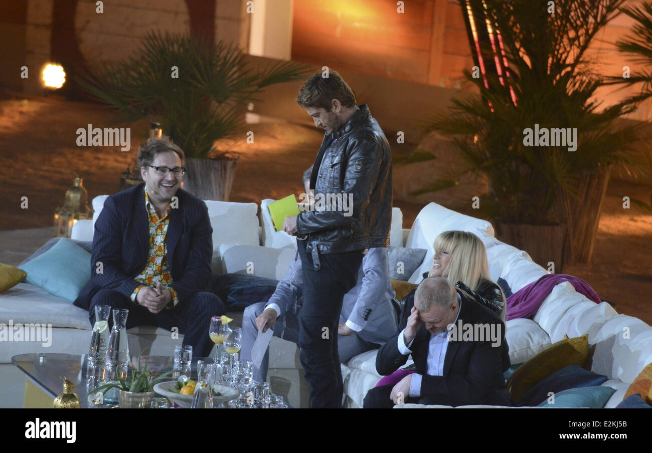 Paul Panzer, Markus Lanz, Gerard Butler, Michelle Hunziker und Stefan ...