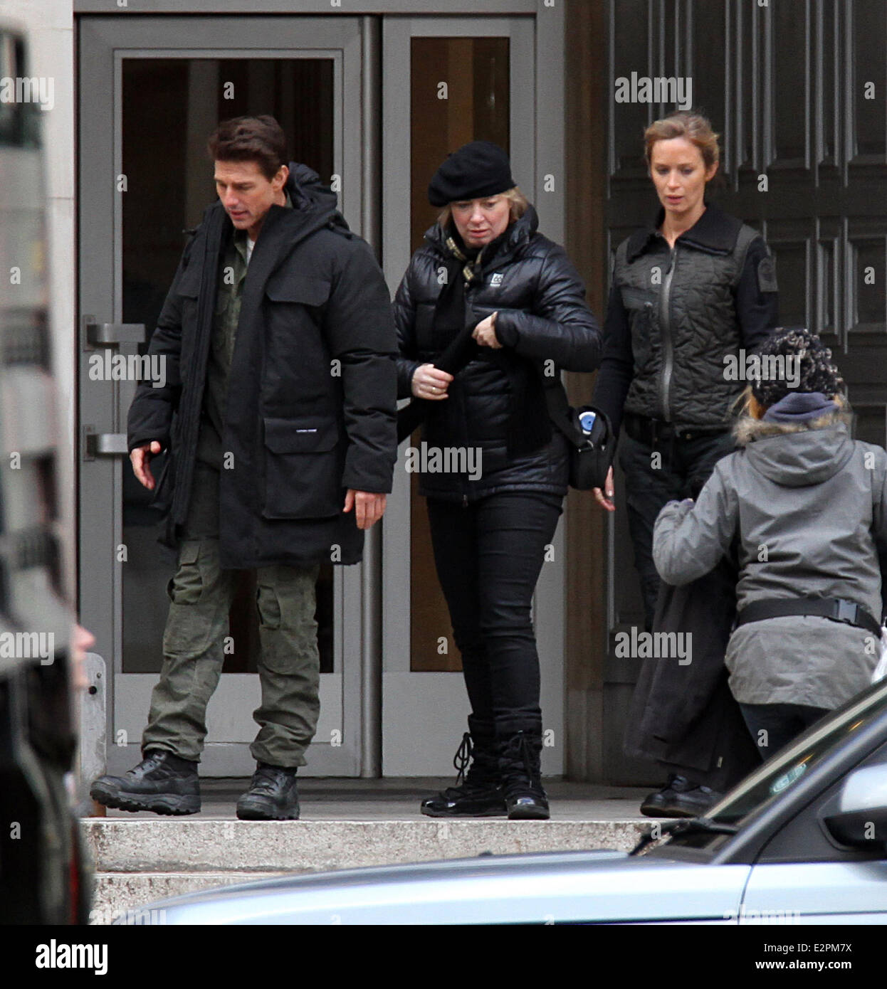 Tom Cruise und Emily Blunt Dreharbeiten Szenen aus dem neuen Film "Alle ...