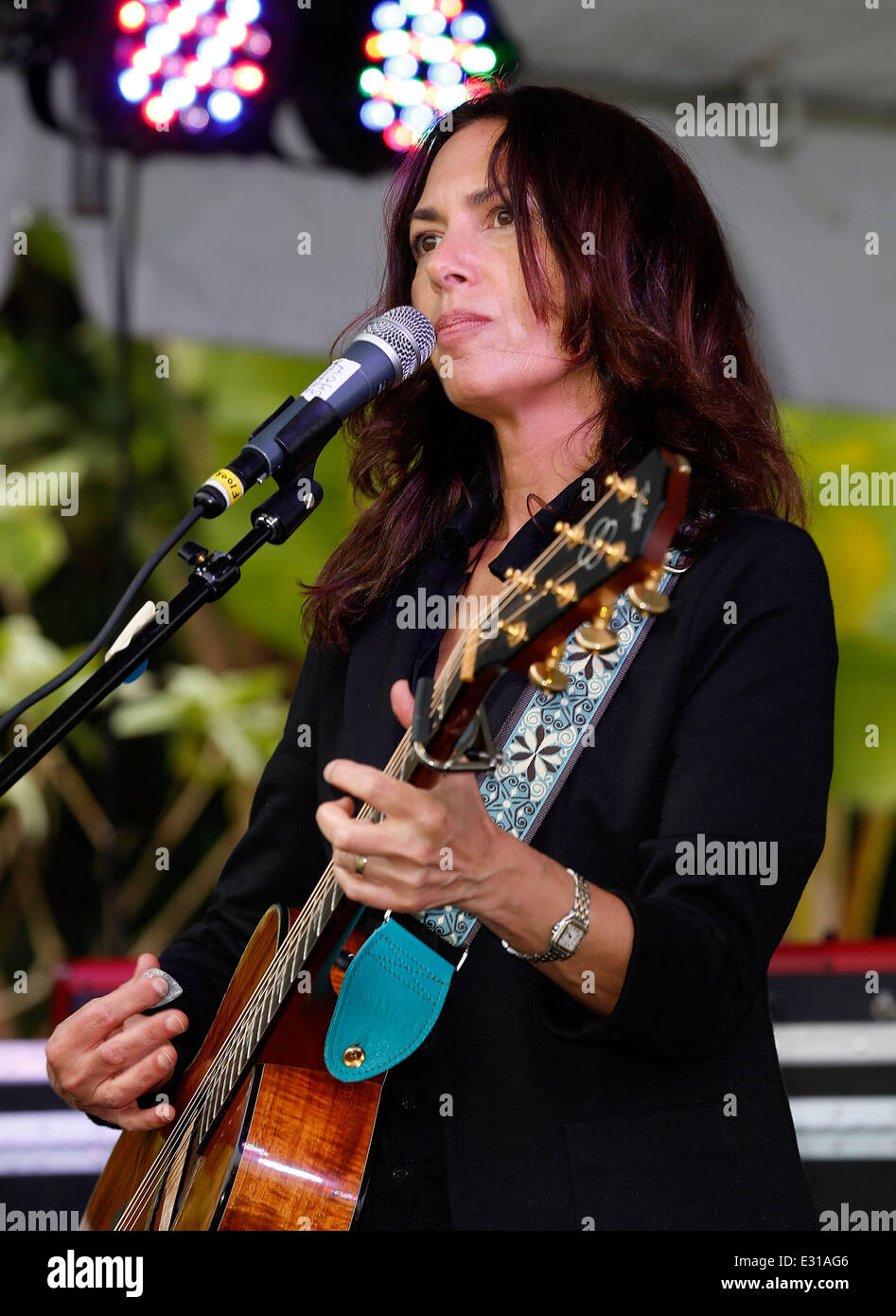 Prominente teilnehmen, Adam und Lynette Carolla der Launch von Mangria ...