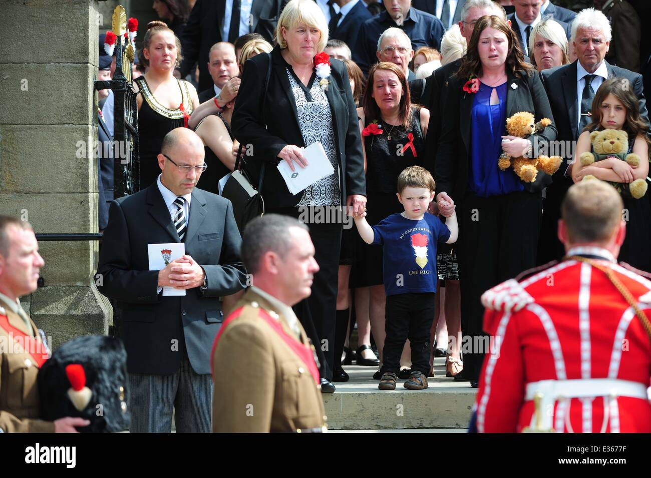 Die Beerdigung von Schlagzeuger Lee Rigby an begraben Pfarrei Kirche ...