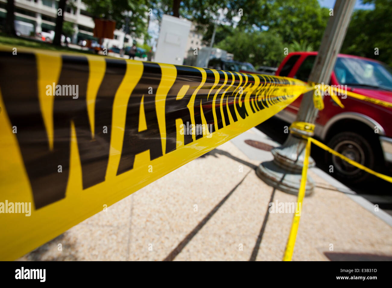 Warning tape -Fotos und -Bildmaterial in hoher Auflösung – Alamy