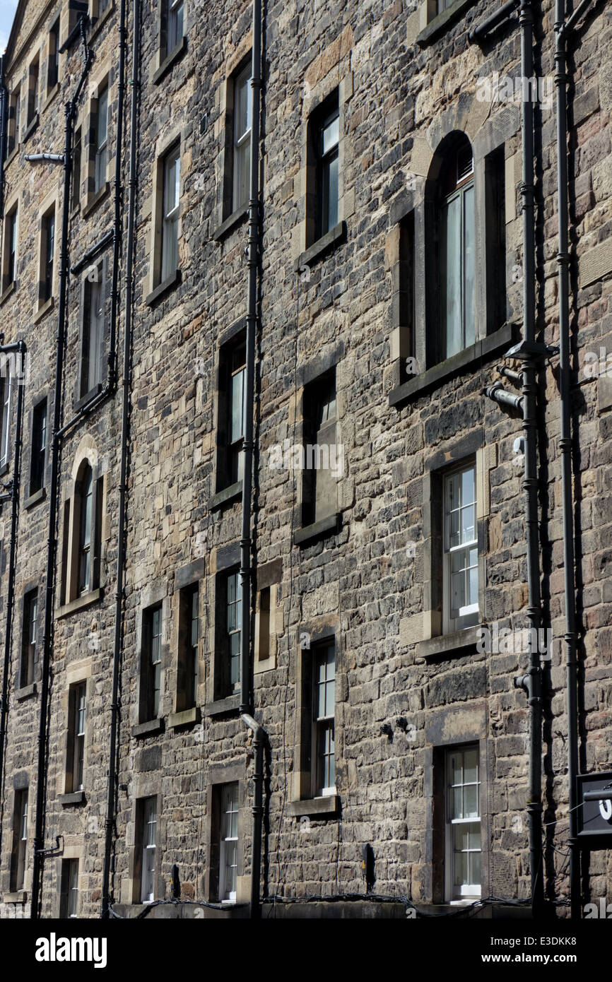 Mietskasernen von Edinburghs Altstadt, Niddry Street Stockfotografie ...