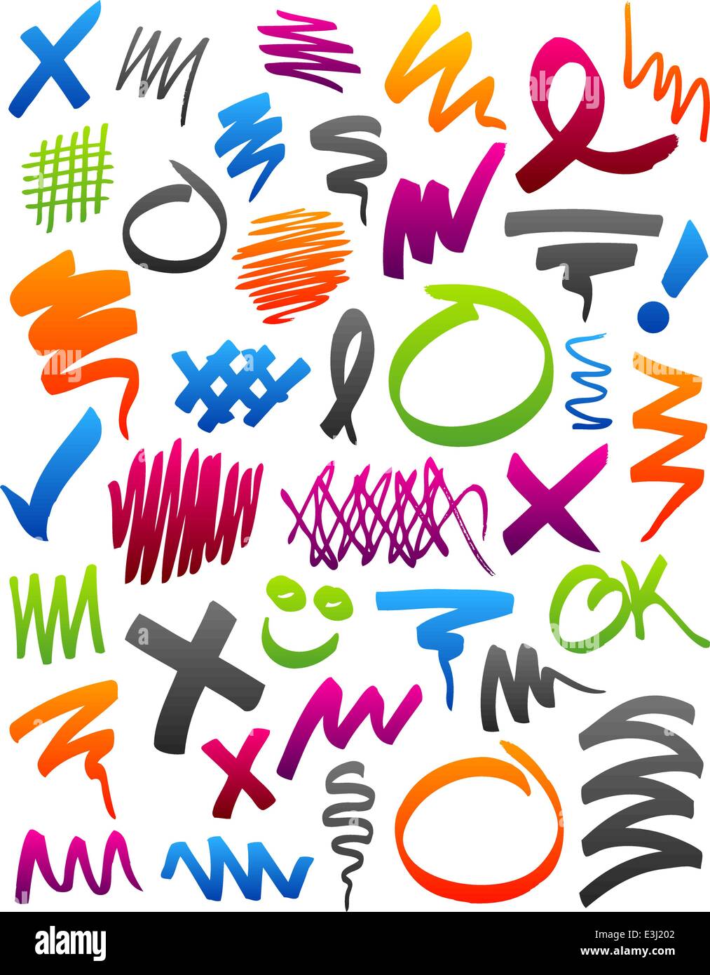 Tintenstriche markieren -Fotos und -Bildmaterial in hoher Auflösung – Alamy