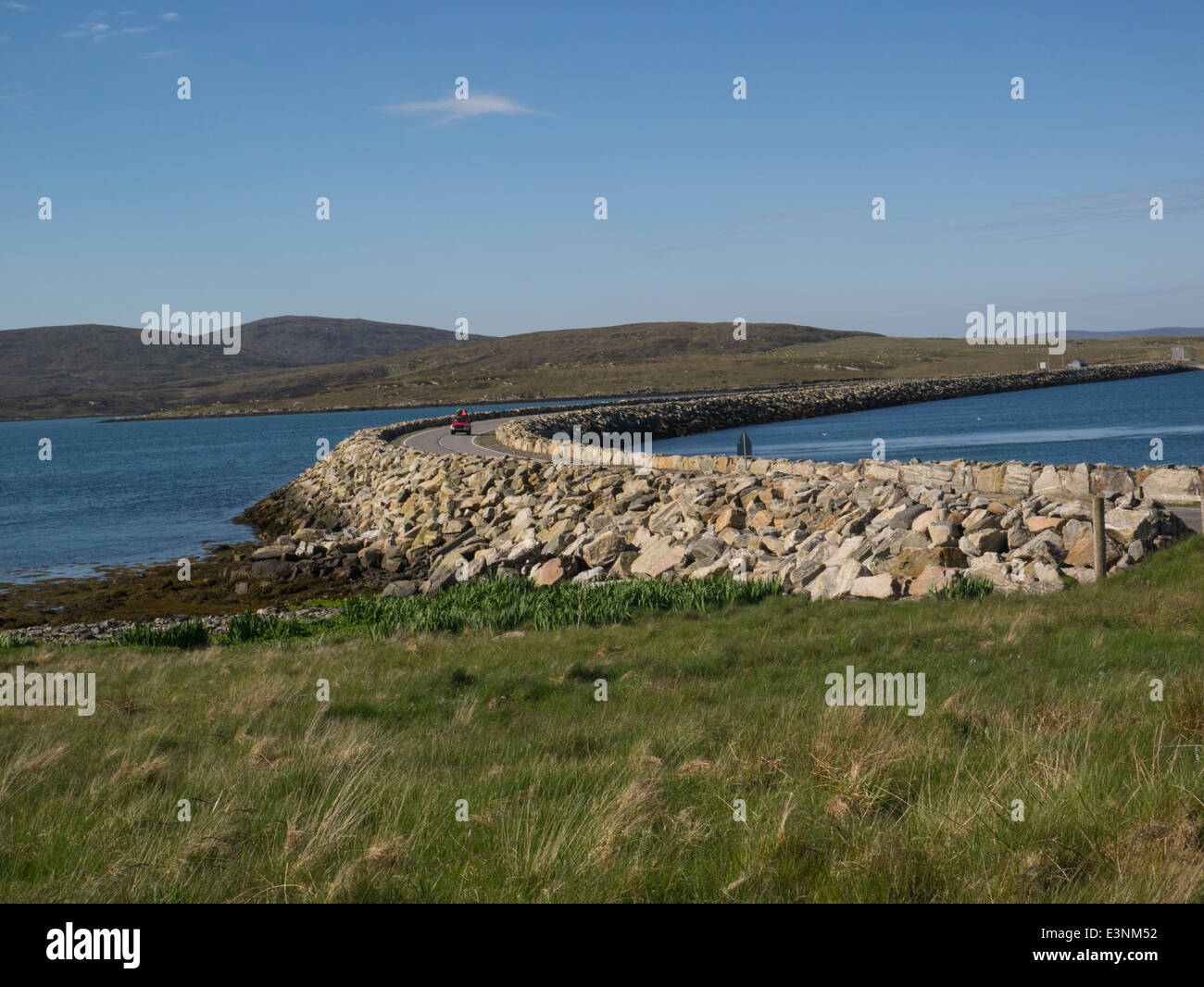 Damm, die Verknüpfung Berneray, Otternish North Uist 1999 von Prinz ...