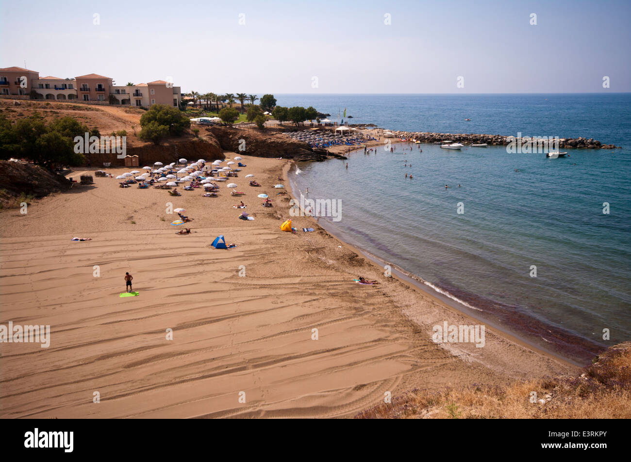 Panormos Beach Panormo Kreta Stockfotografie - Alamy
