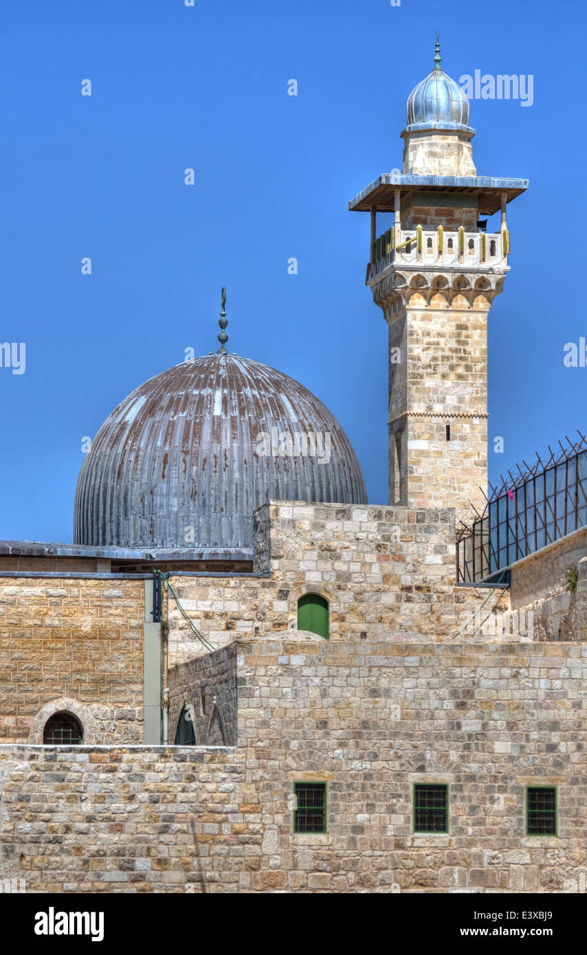 Israel, Jerusalem, Altstadt, Al-Aqsa-Moschee auf dem Tempelberg ...