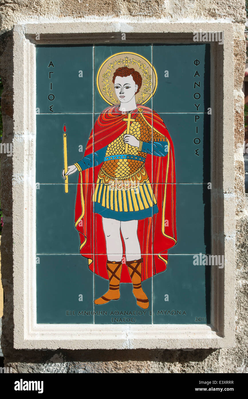 Griechenland, Rhodos-Stadt, Altstadt, der Heilige Fanourios der Kirche ...