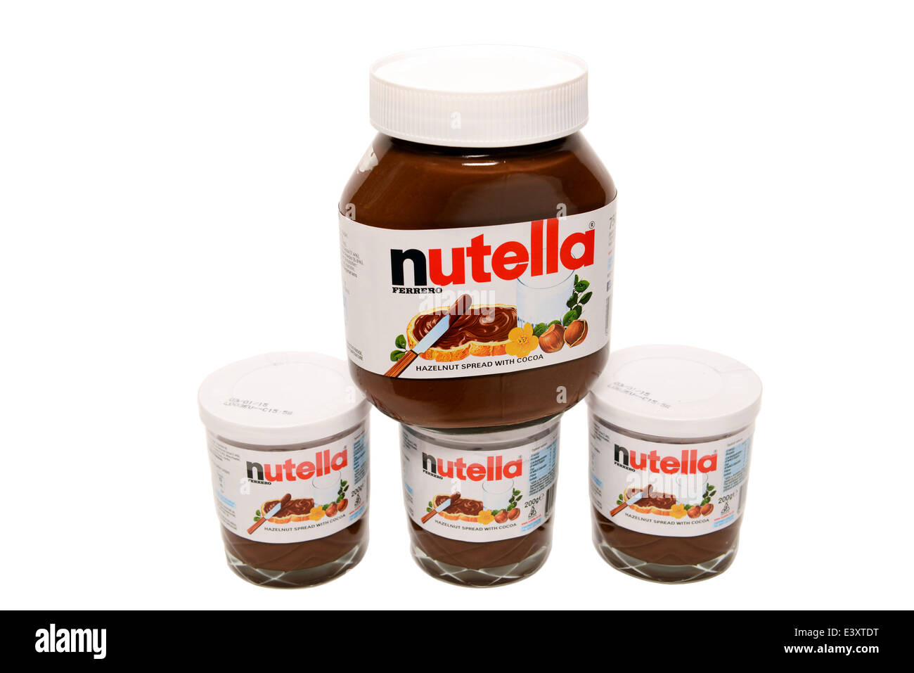 Nutella Haselnussaufstrich Stockfotos und -bilder Kaufen - Alamy