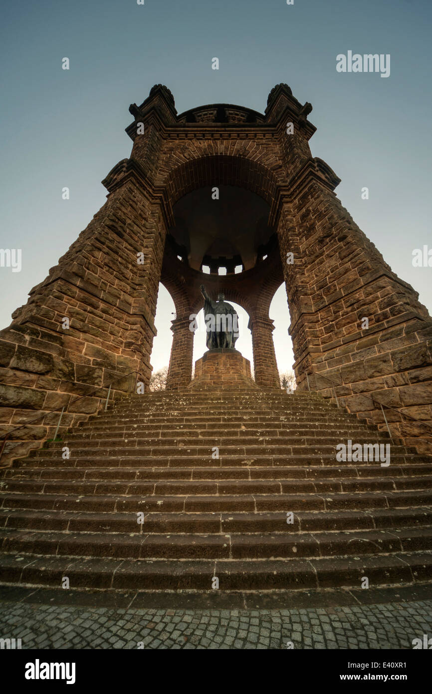 Deutschland, Nordrhein-Westfalen, Porta Westfalica, Treppe zum Kaiser ...