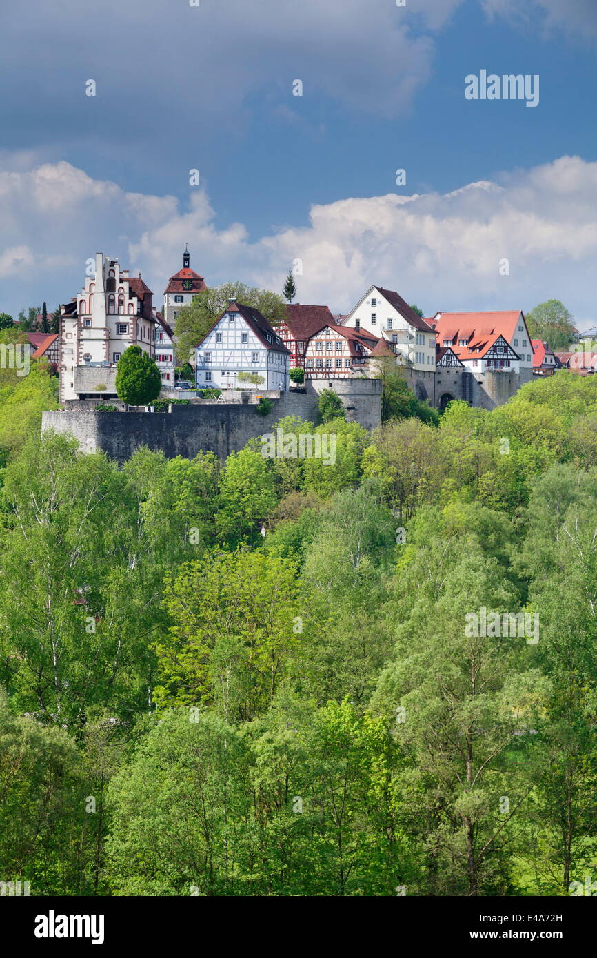 Vellberg Schloss mit Altstadt, Vellberg, Region Hohenlohe, Baden ...