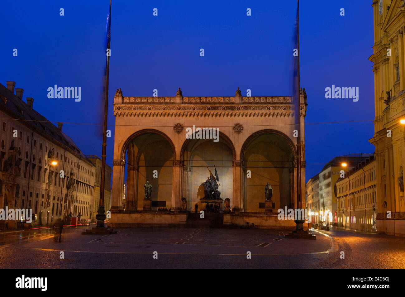 München, Feldherrnhalle, Odeonsplatz, Odeons Platz, Bayern, Deutschland, Europa Stockfotografie ...