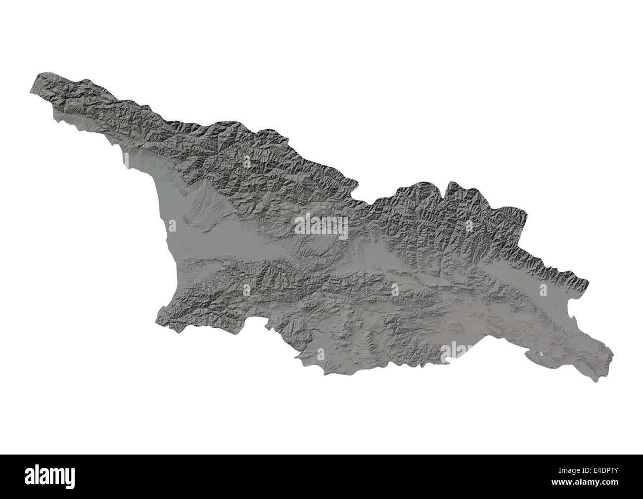 Physical map of georgia Ausgeschnittene Stockfotos und -bilder - Alamy