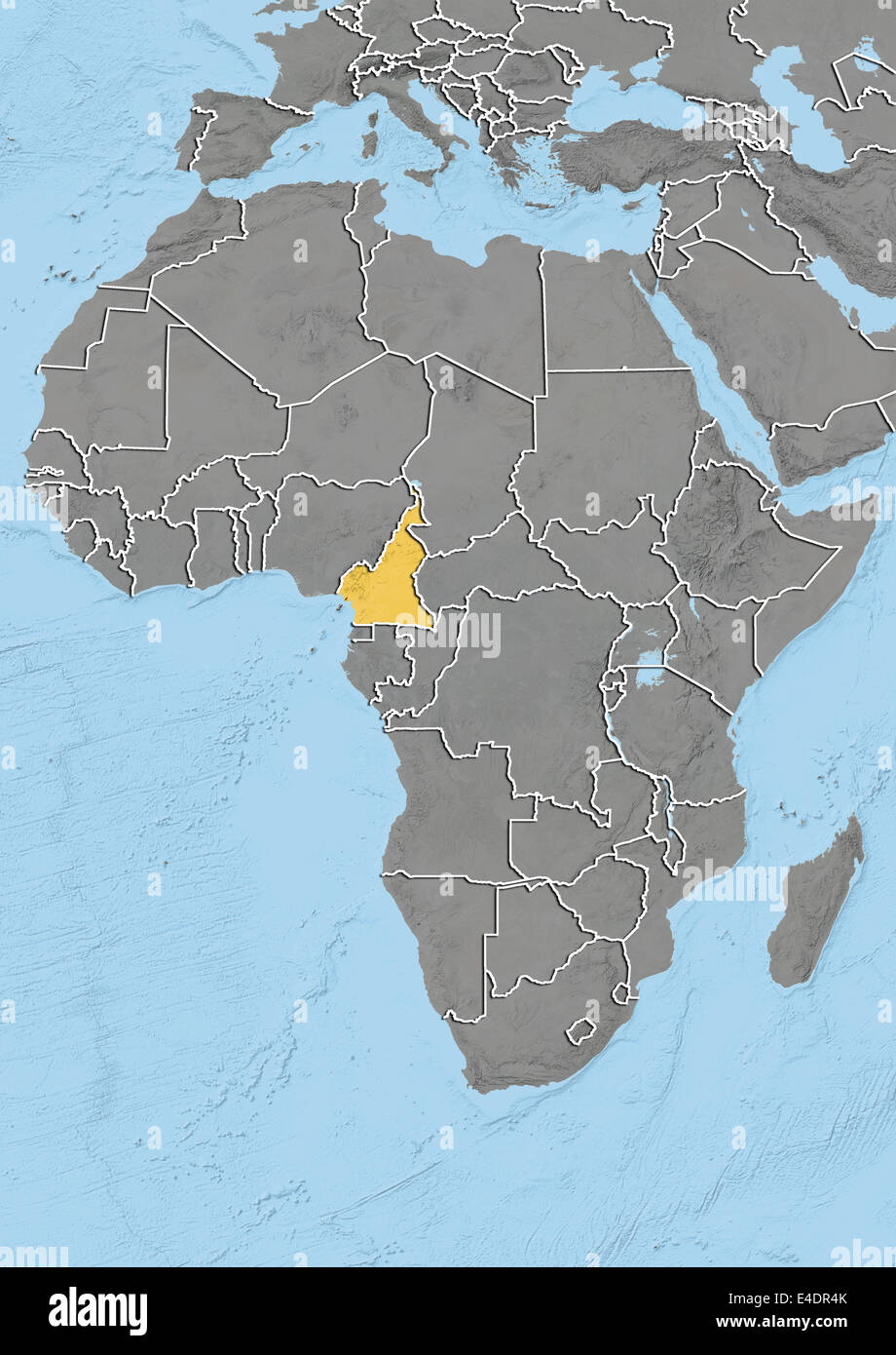Cameroon Map Stockfotos und -bilder Kaufen - Alamy