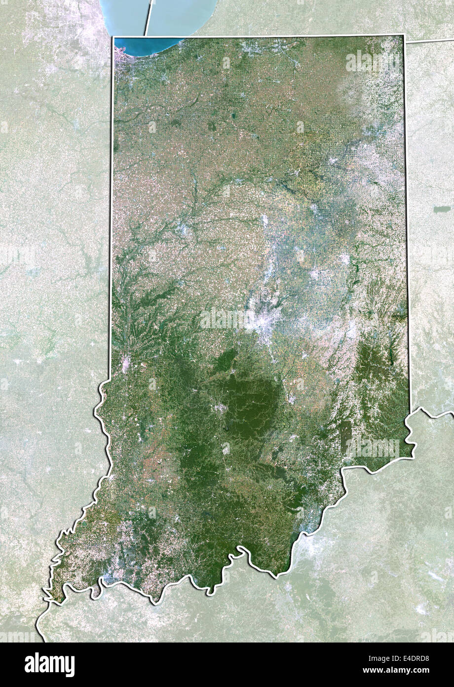 Physische karte von indiana -Fotos und -Bildmaterial in hoher Auflösung ...