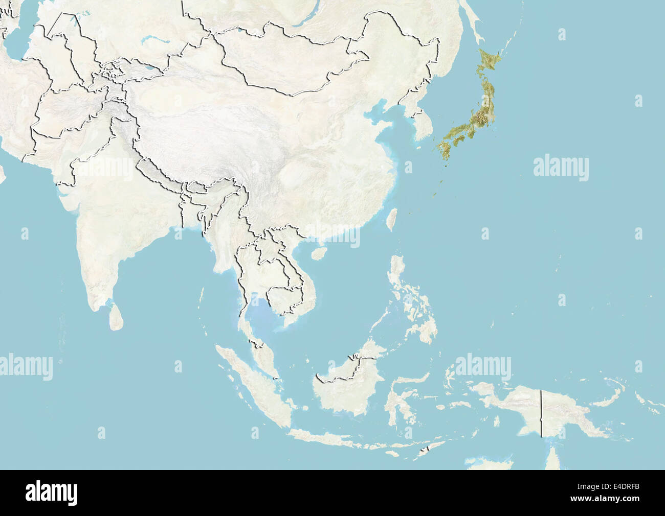 Japan Relief Map Stockfotos und -bilder Kaufen - Alamy