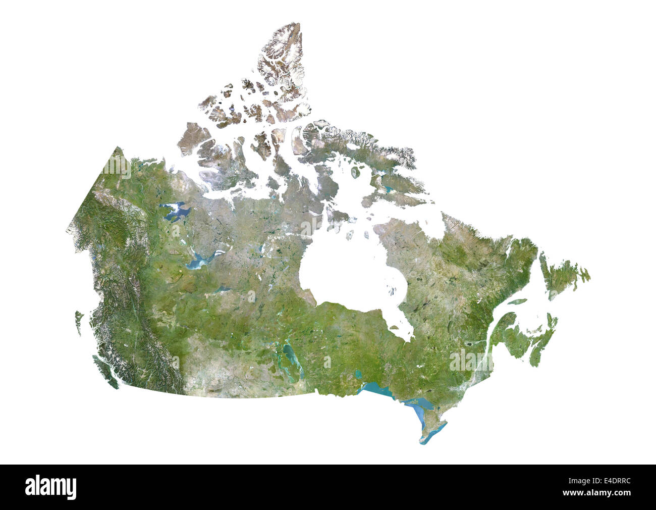 Canada relief map Ausgeschnittene Stockfotos und -bilder - Alamy