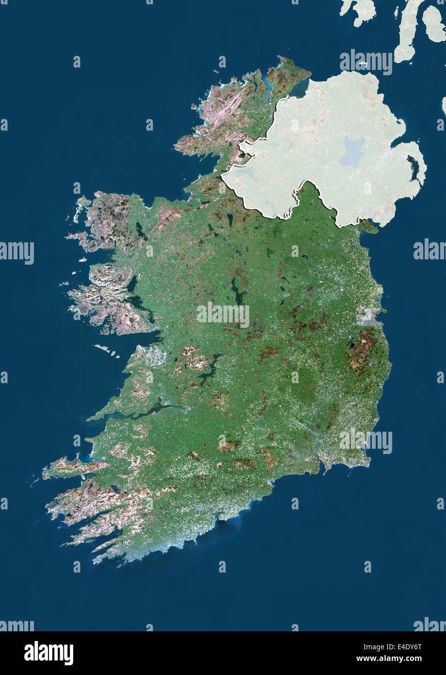 Dublin map satellite view -Fotos und -Bildmaterial in hoher Auflösung ...