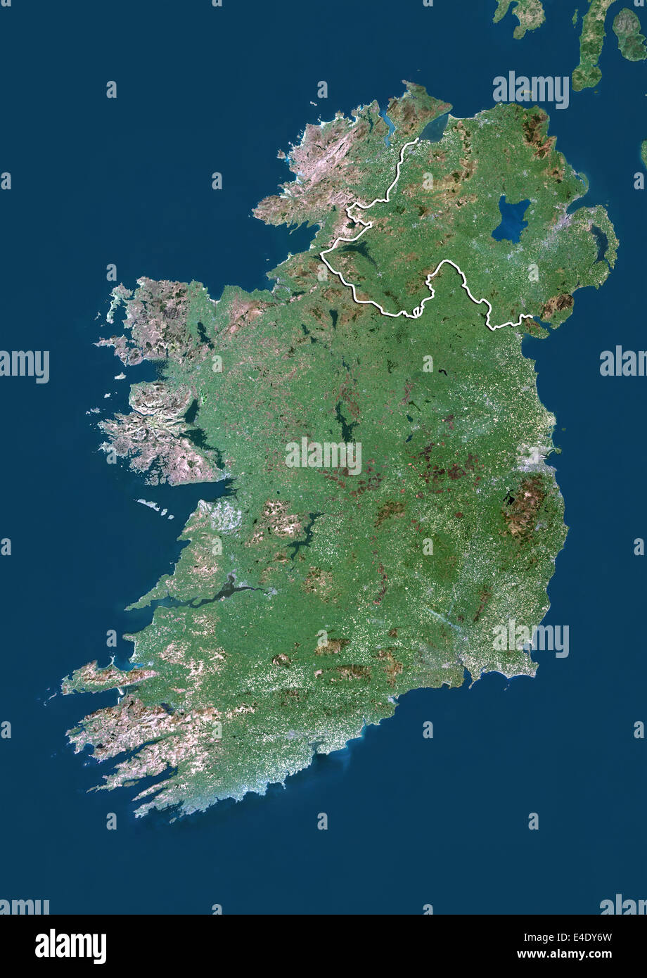 Dublin map satellite view -Fotos und -Bildmaterial in hoher Auflösung ...