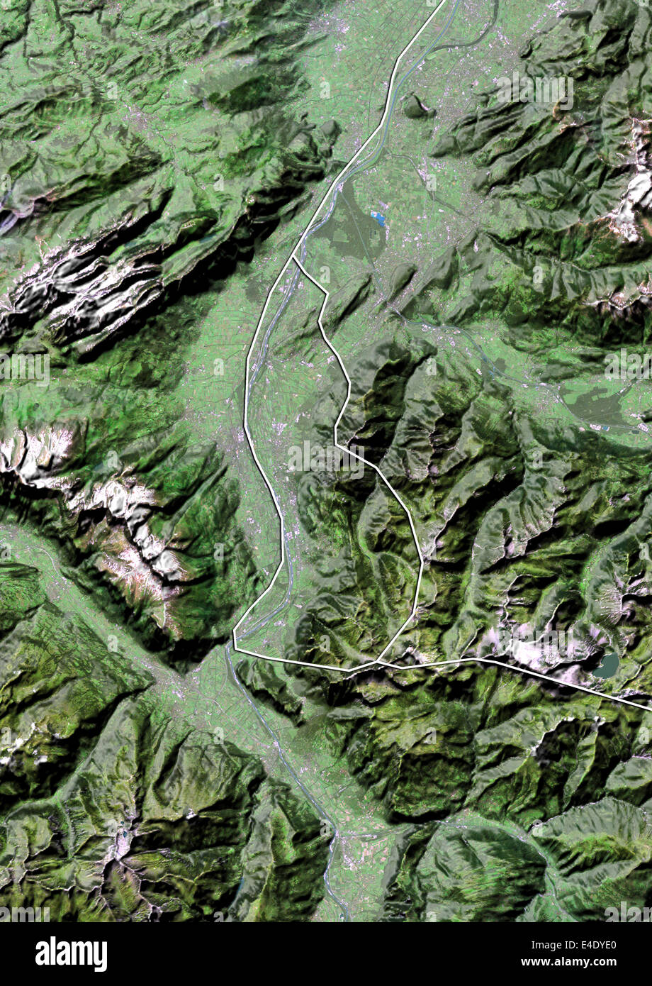 Liechtenstein map -Fotos und -Bildmaterial in hoher Auflösung – Alamy