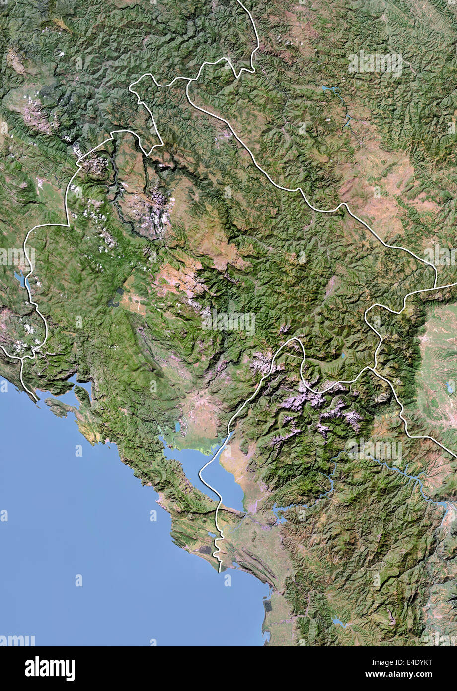 Farb satellitenbild podgorica montenegro bild -Fotos und -Bildmaterial ...