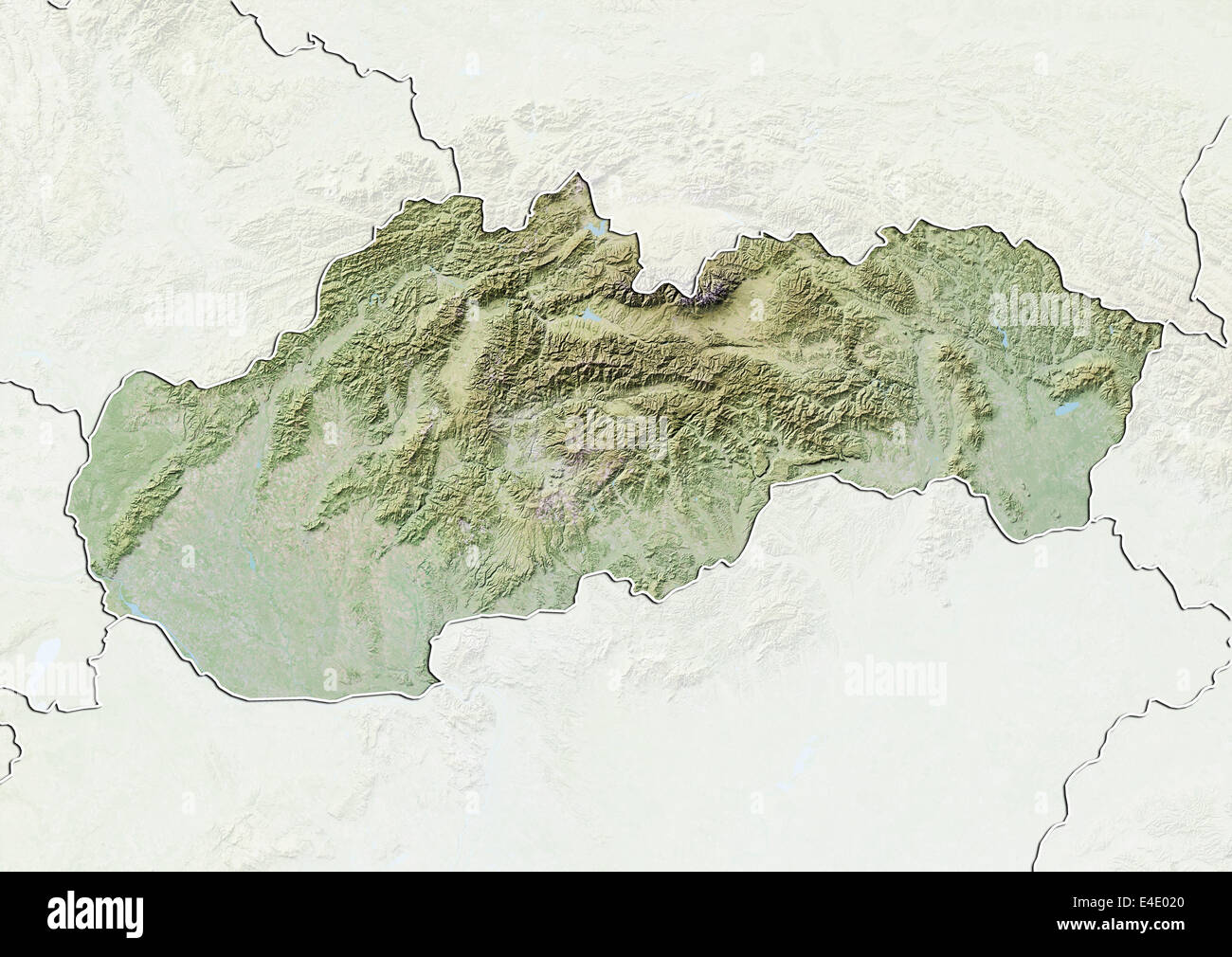 Relief map slovakia relief -Fotos und -Bildmaterial in hoher Auflösung ...