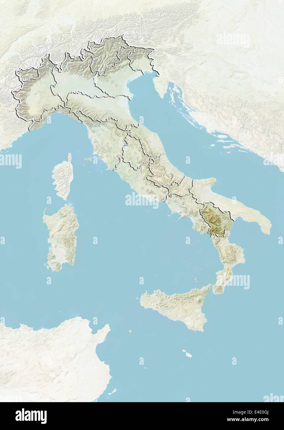 Basilicata Map Stockfotos und -bilder Kaufen - Alamy