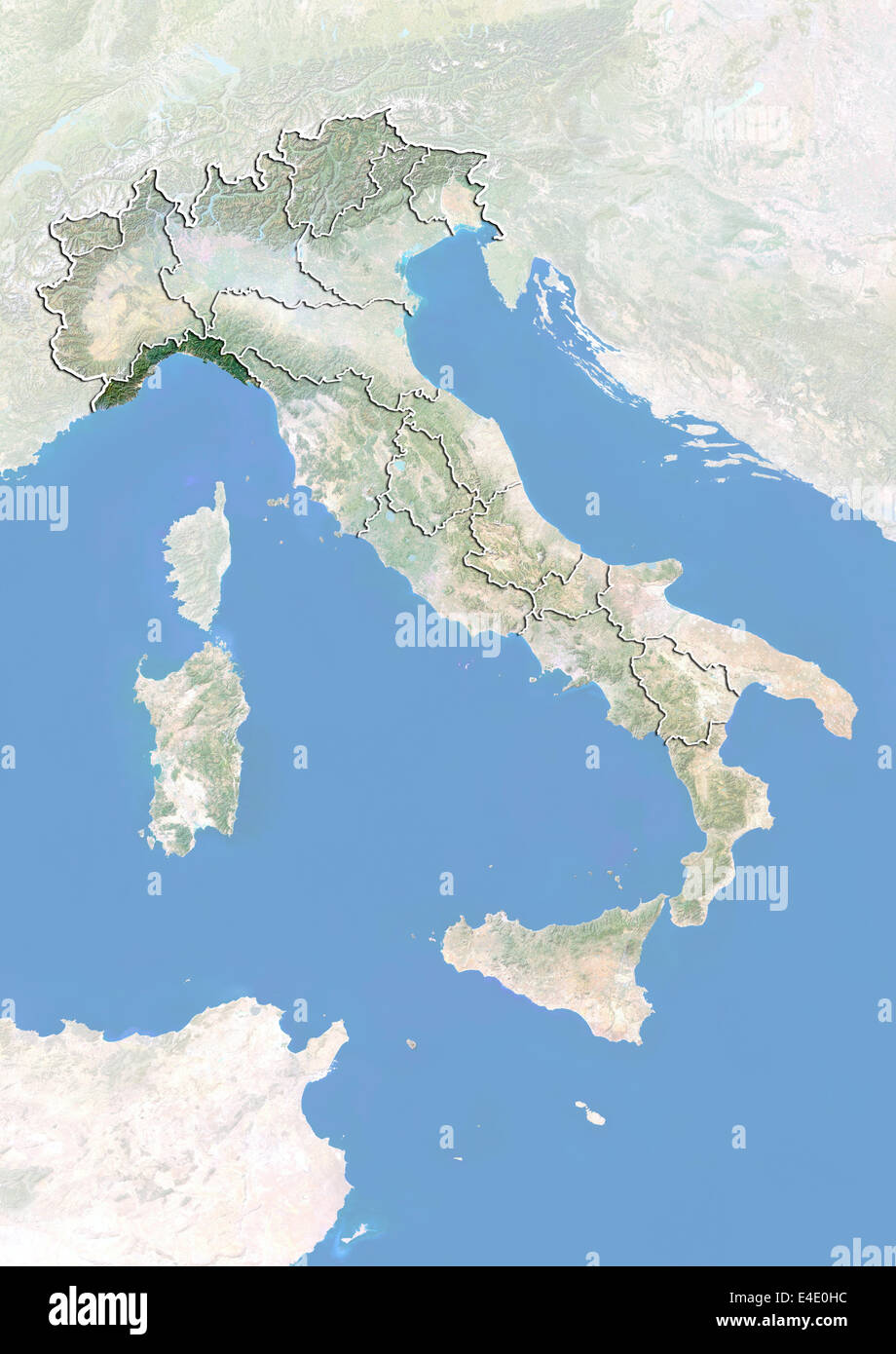 Ligurien region karte -Fotos und -Bildmaterial in hoher Auflösung – Alamy