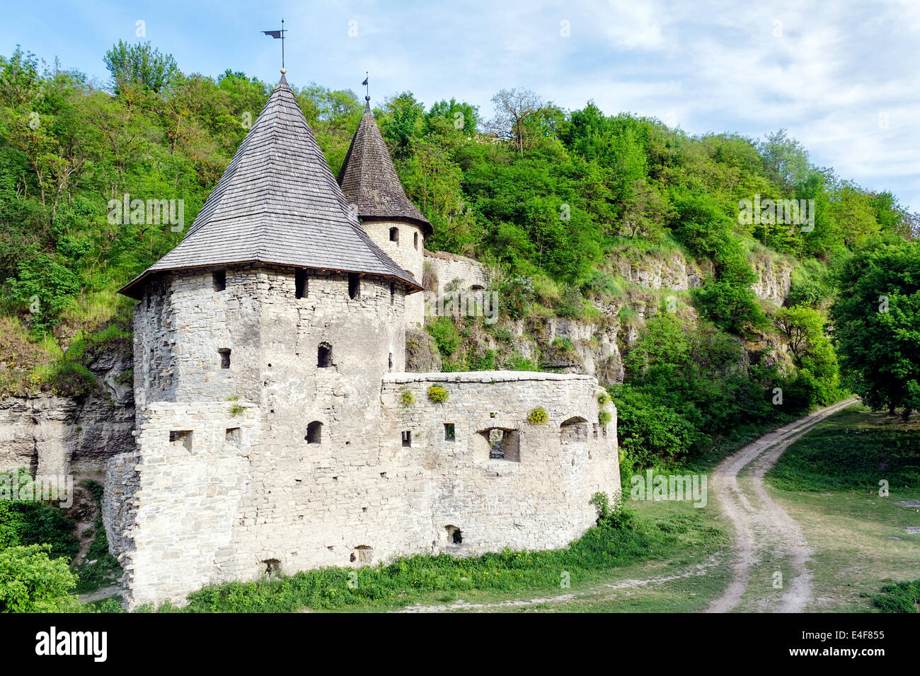 Alte mittelalterliche Burg (Festung) in Kamenez-Podolsk, Ukraine ...
