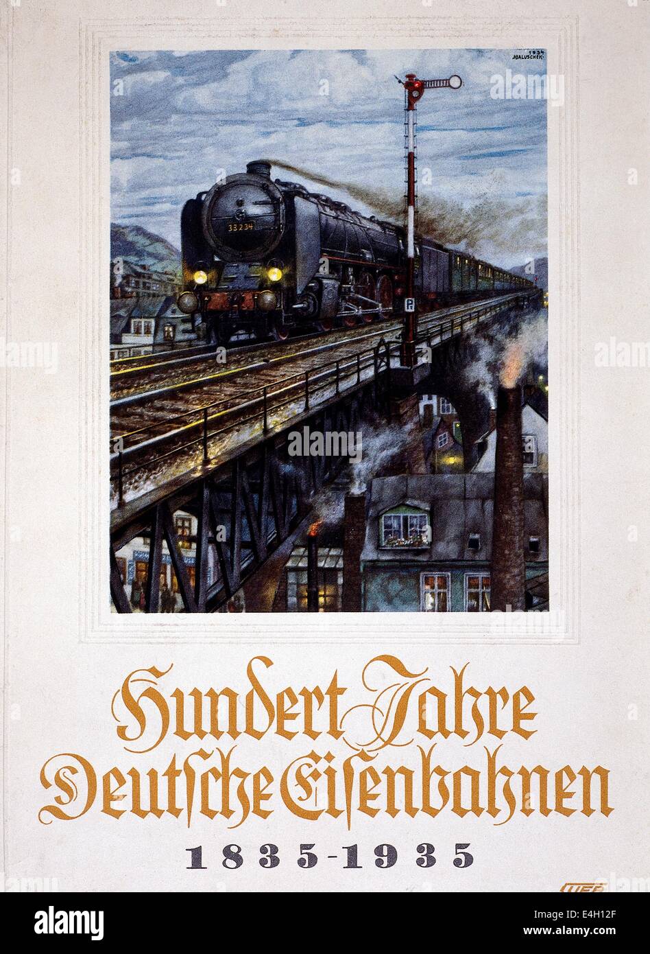 1930s german steam locomotive poster -Fotos und -Bildmaterial in hoher ...