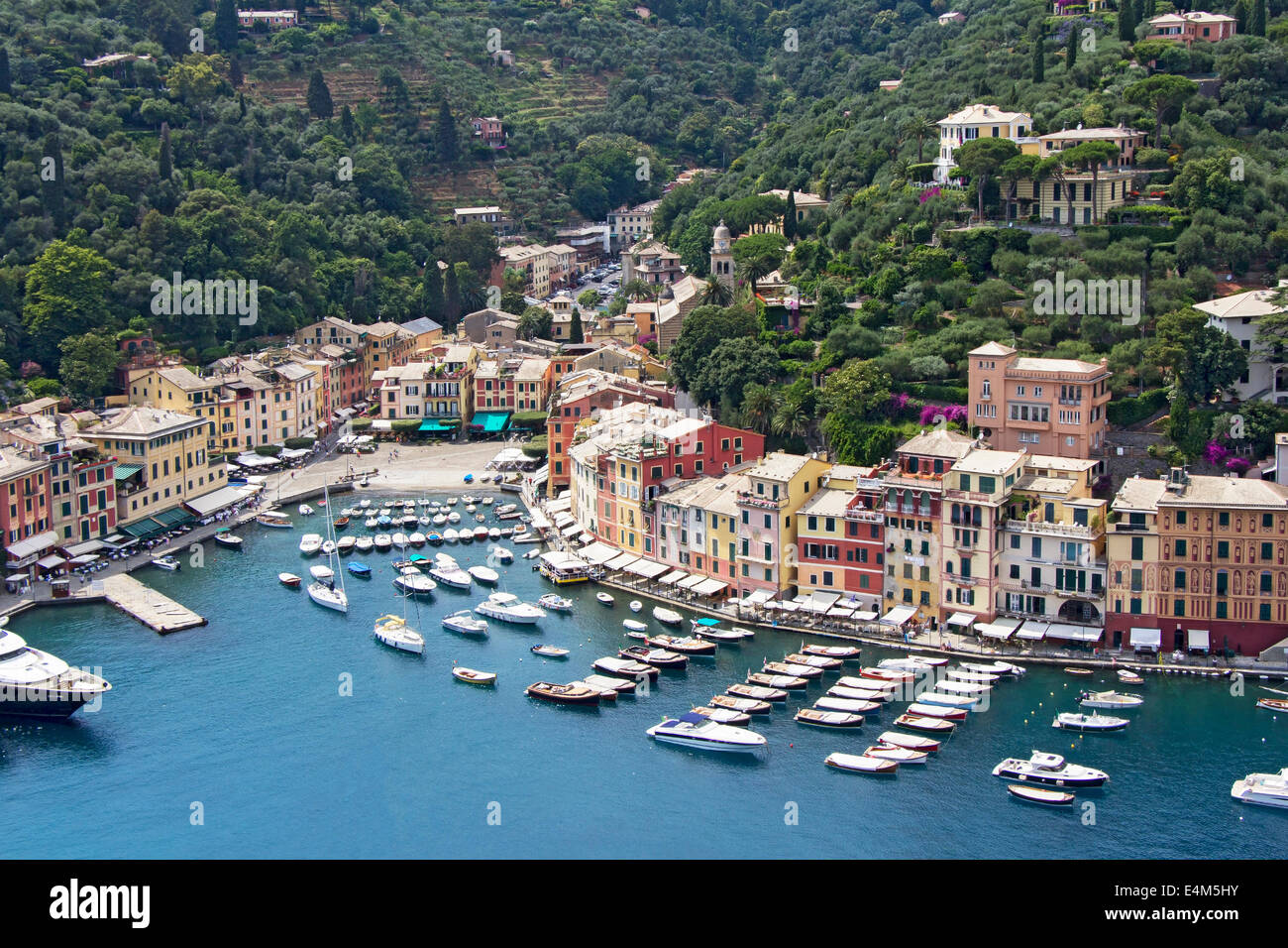 Portofino Dorf, in der Nähe von Rapallo-Genua, Ligurien, Italien ...