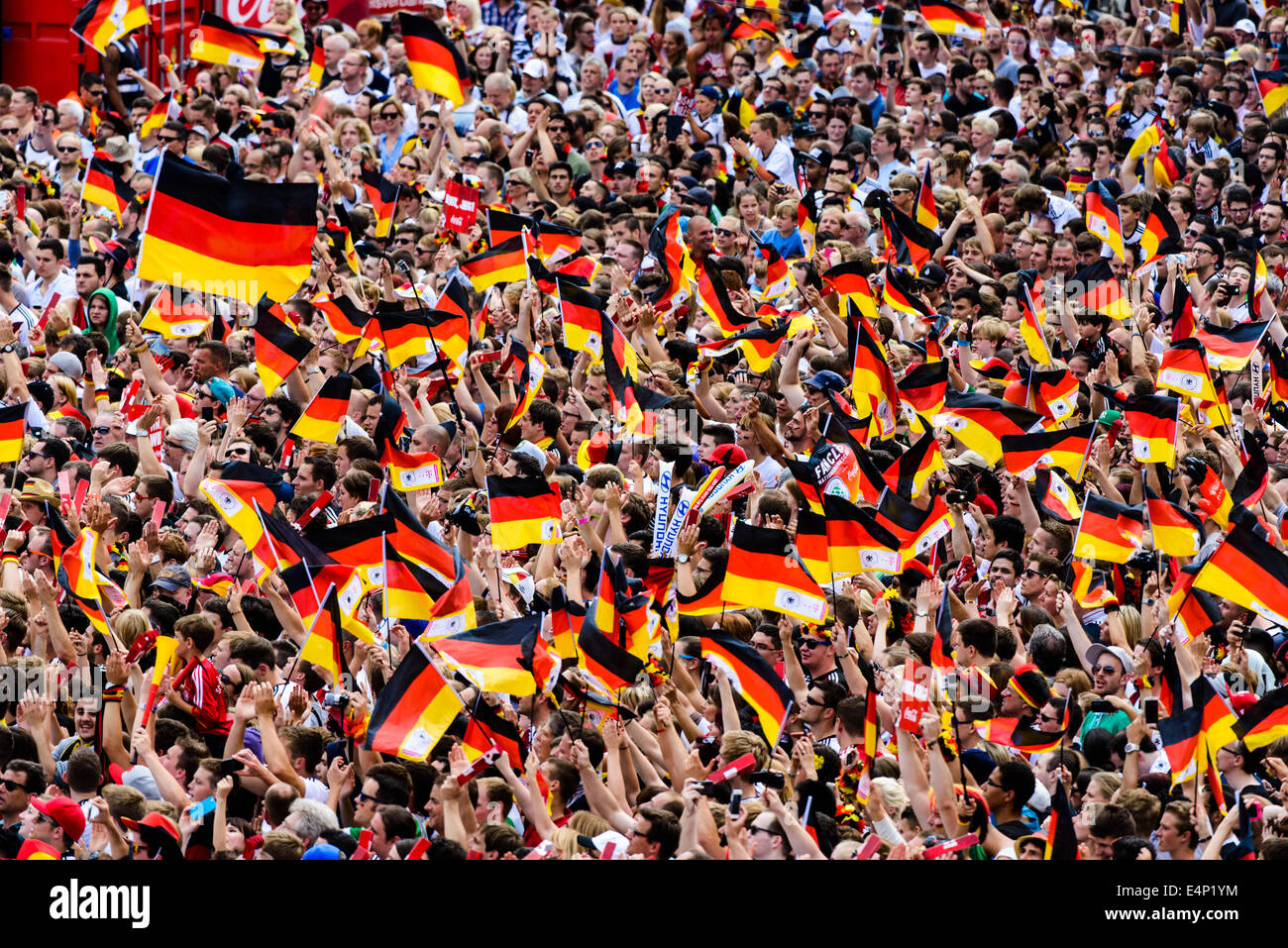Berlin, Deutschland. 15. Juli 2014. Empfang der deutschen Nationalmannschaft bei der sogenannten ...