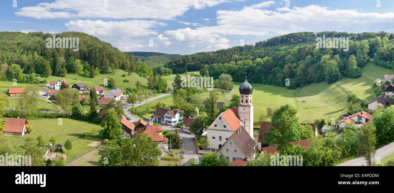 Stadtbild, Bichishausen, Lautertal, Münsingen, schwäbischen Alb, Baden ...
