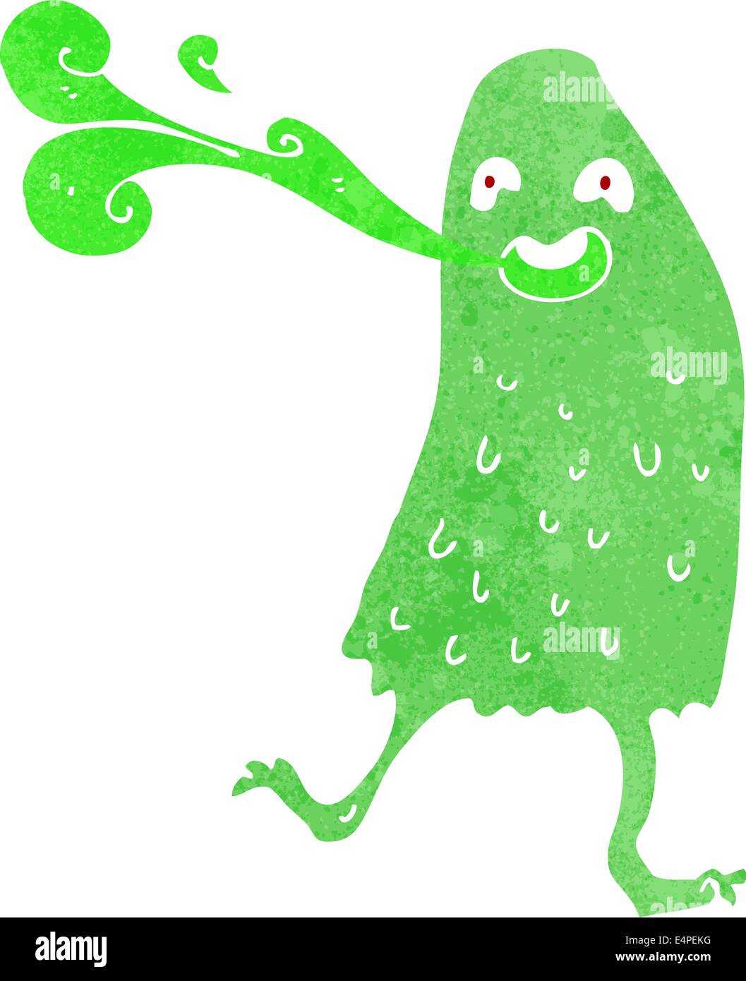 Karikatur lustige Schleim monster Stock-Vektorgrafik - Alamy