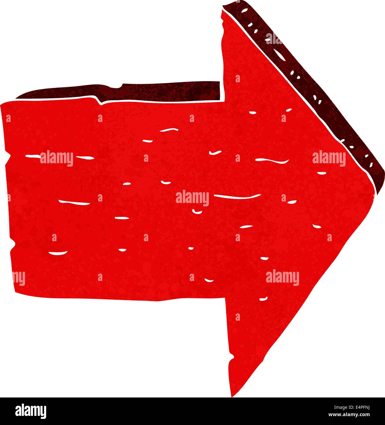 Cartoon zeigt Pfeil-Symbol Stock-Vektorgrafik - Alamy