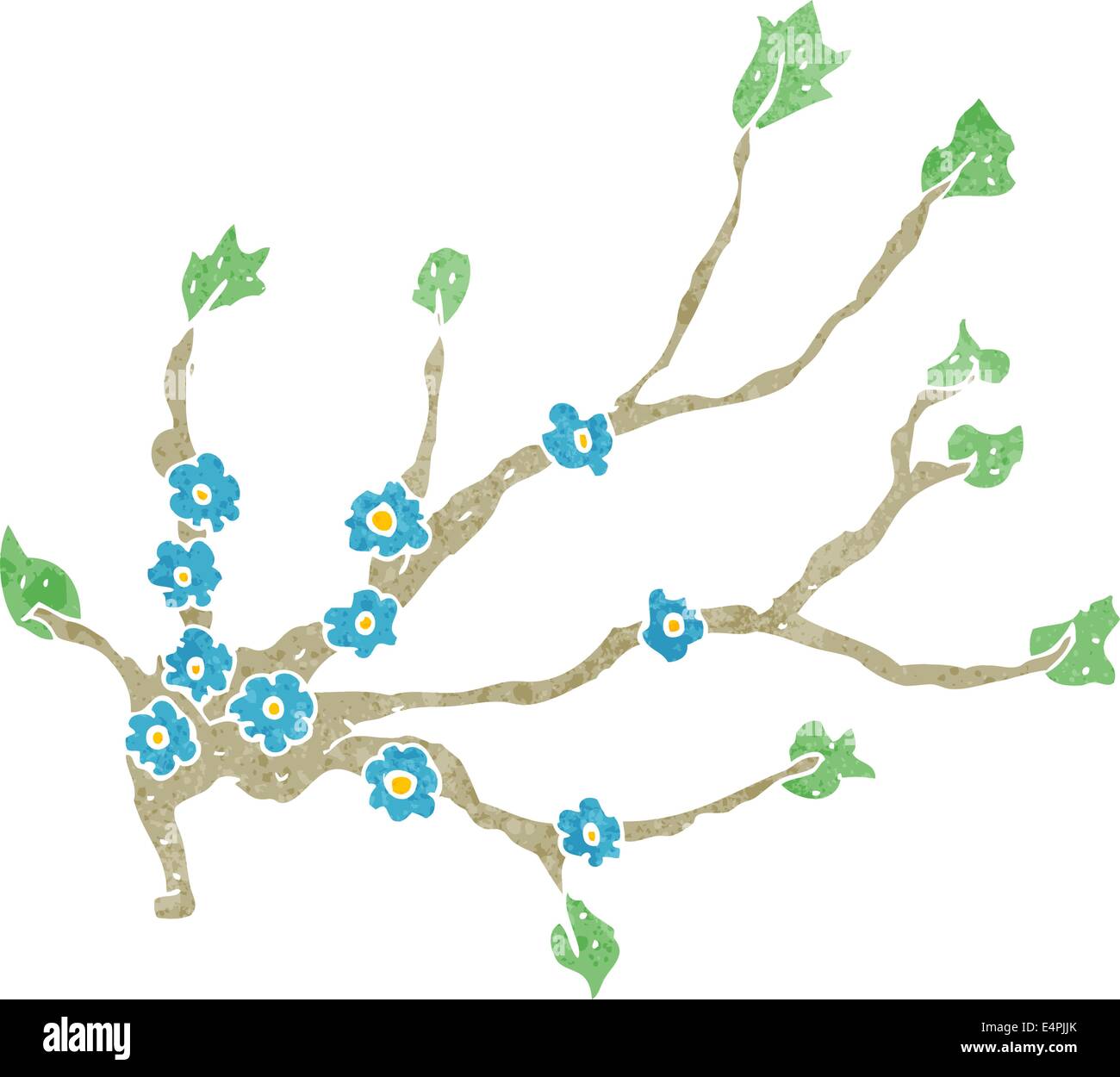 Flowering branch Stock-Vektorgrafiken kaufen - Alamy