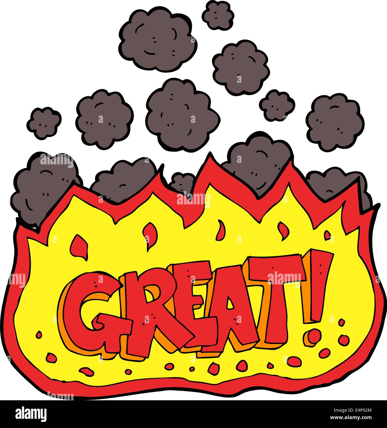 großes Symbol Cartoon Stock-Vektorgrafik - Alamy