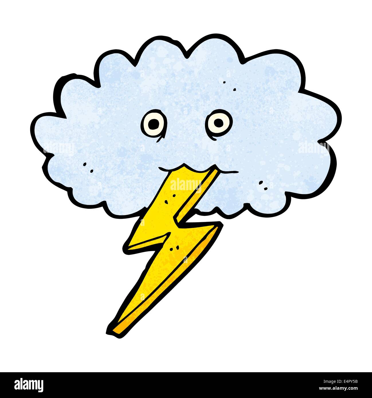 Cartoon-Blitz und cloud Stock-Vektorgrafik - Alamy