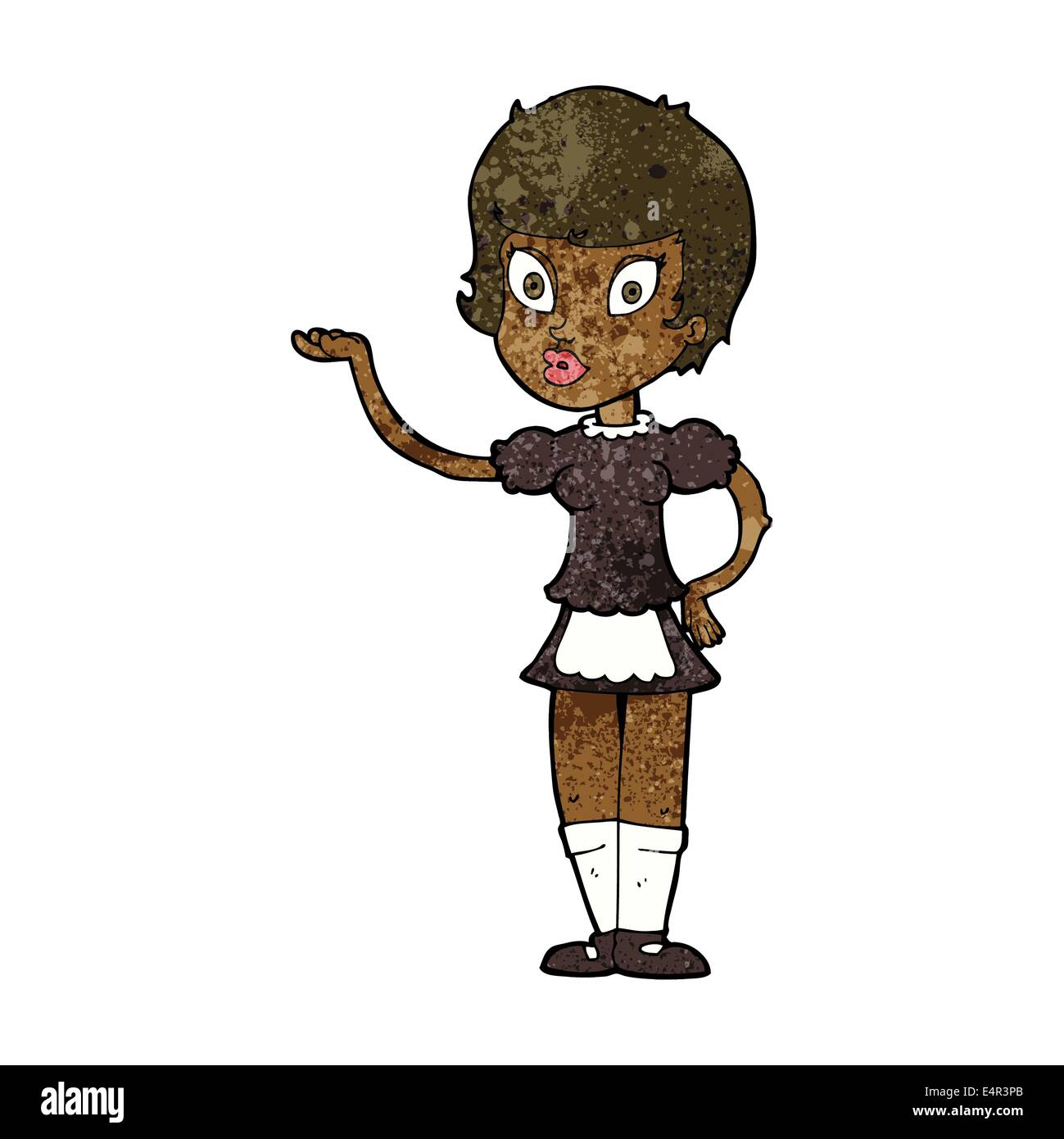 Retro clipart kellnerin -Fotos und -Bildmaterial in hoher Auflösung – Alamy