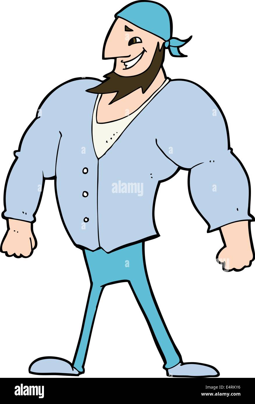 Cartoon Manly Sailor Man Stockfotos und -bilder Kaufen - Alamy