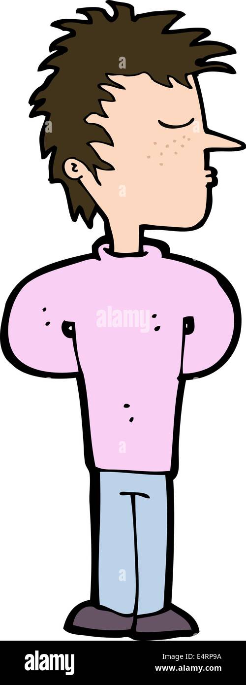 Cartoon Mann ignorieren Stock-Vektorgrafik - Alamy