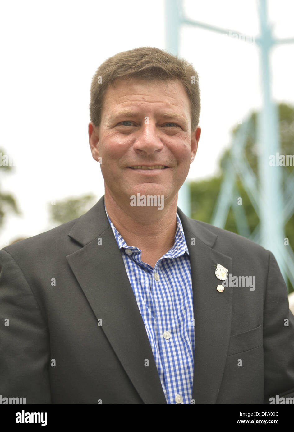 16. Juli 2014 - Merrick, New York, USA - vor Wasserturm, Nassau County ...