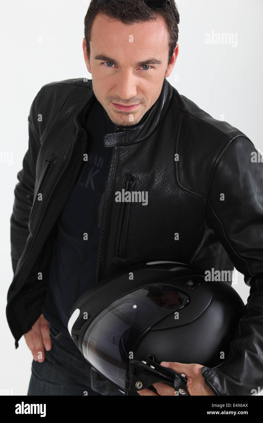 Holding helmet -Fotos und -Bildmaterial in hoher Auflösung – Alamy