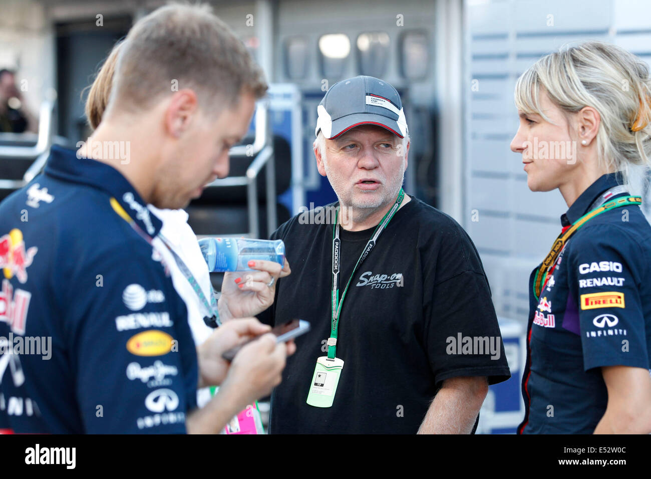 Red Bull Racing Pressesprecher Sebastian Vettel Fotos Und