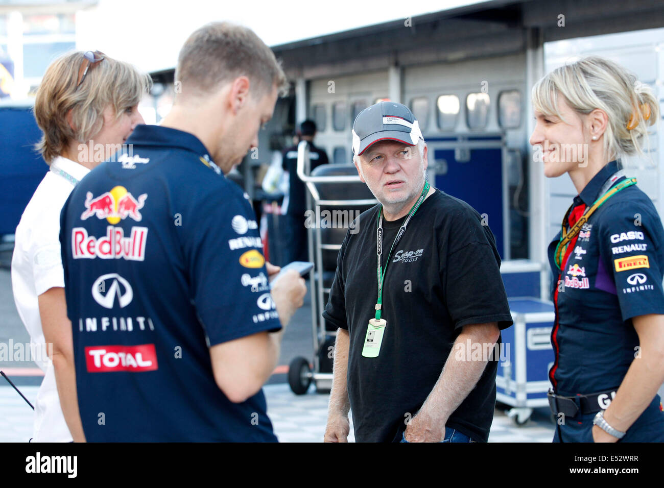 Red Bull Racing Pressesprecher Sebastian Vettel Fotos Und
